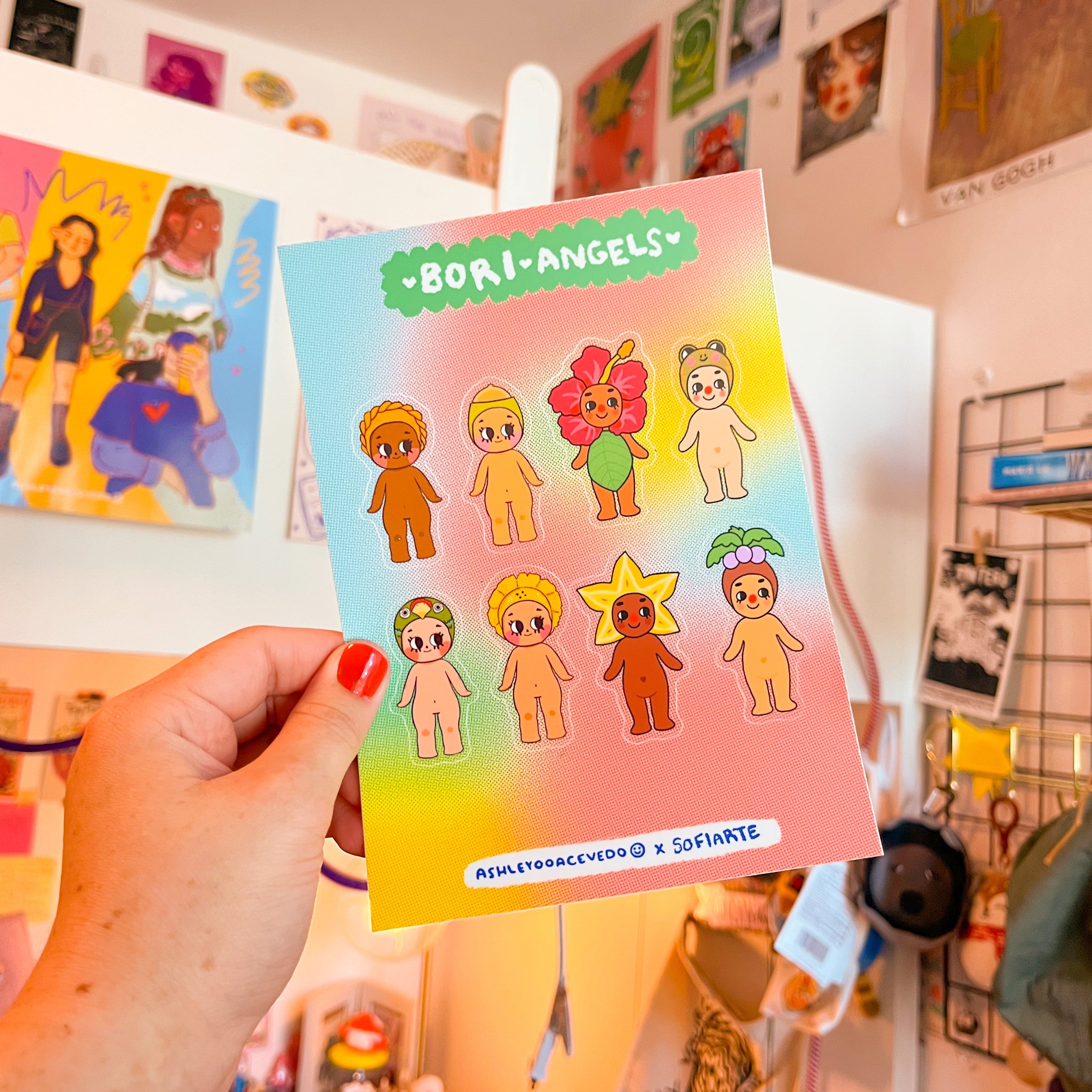 Bori Angels Sticker Sheet - ashleyooacevedo x sofiarte ...